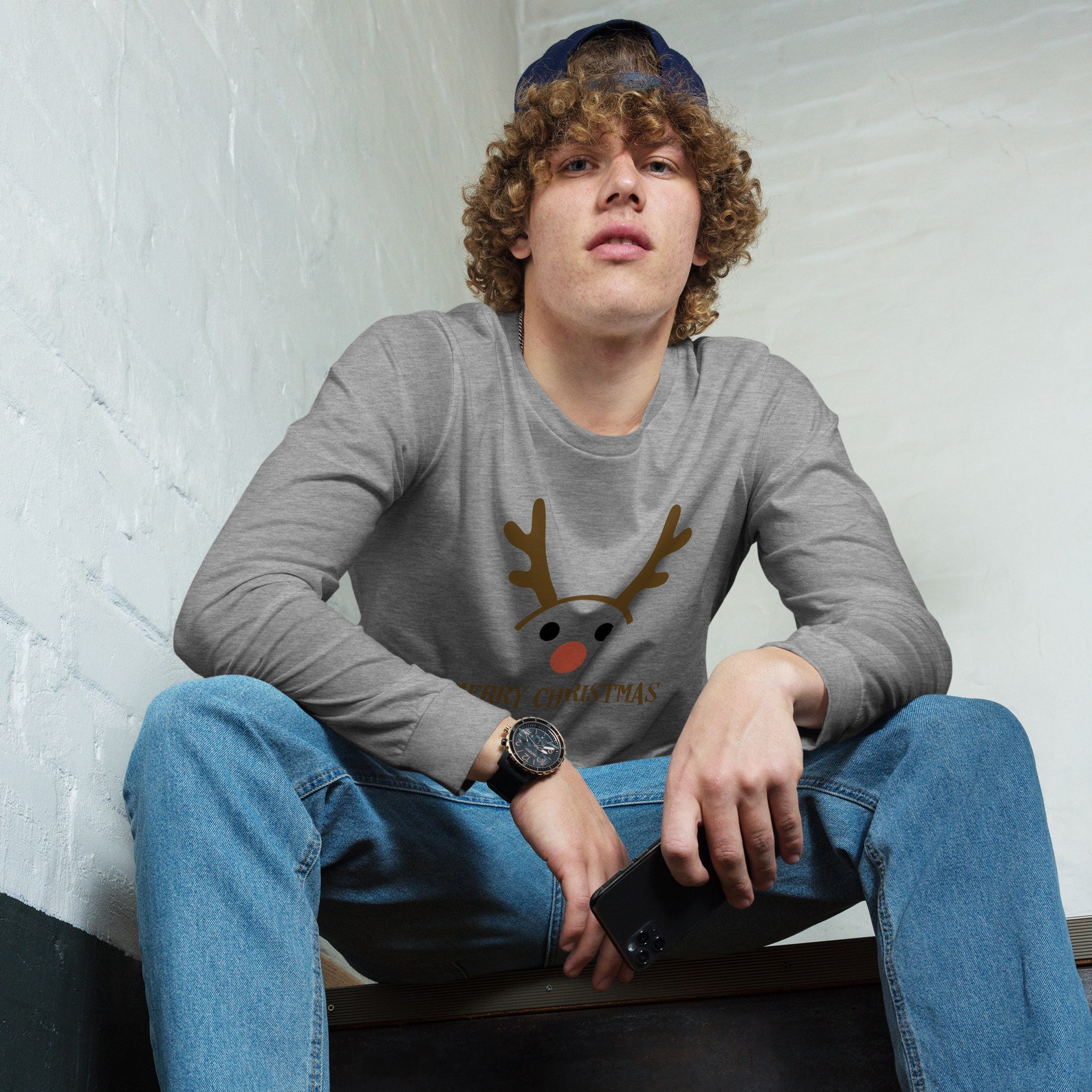 Reindeer Christmas Long Sleeves Shirt,christmas Long Sleeve,reindeer ...