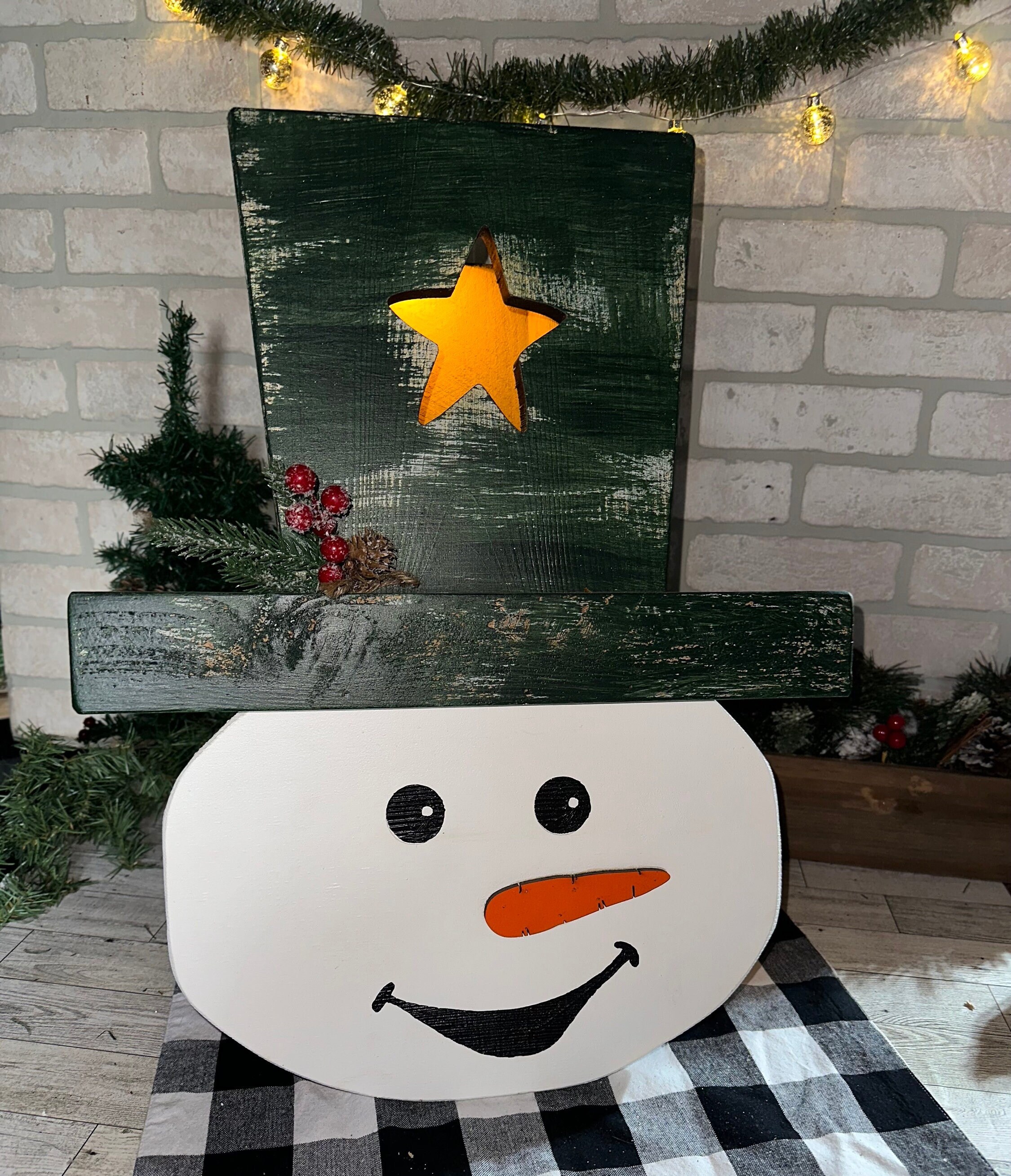 Solar Light up Snowman - Etsy