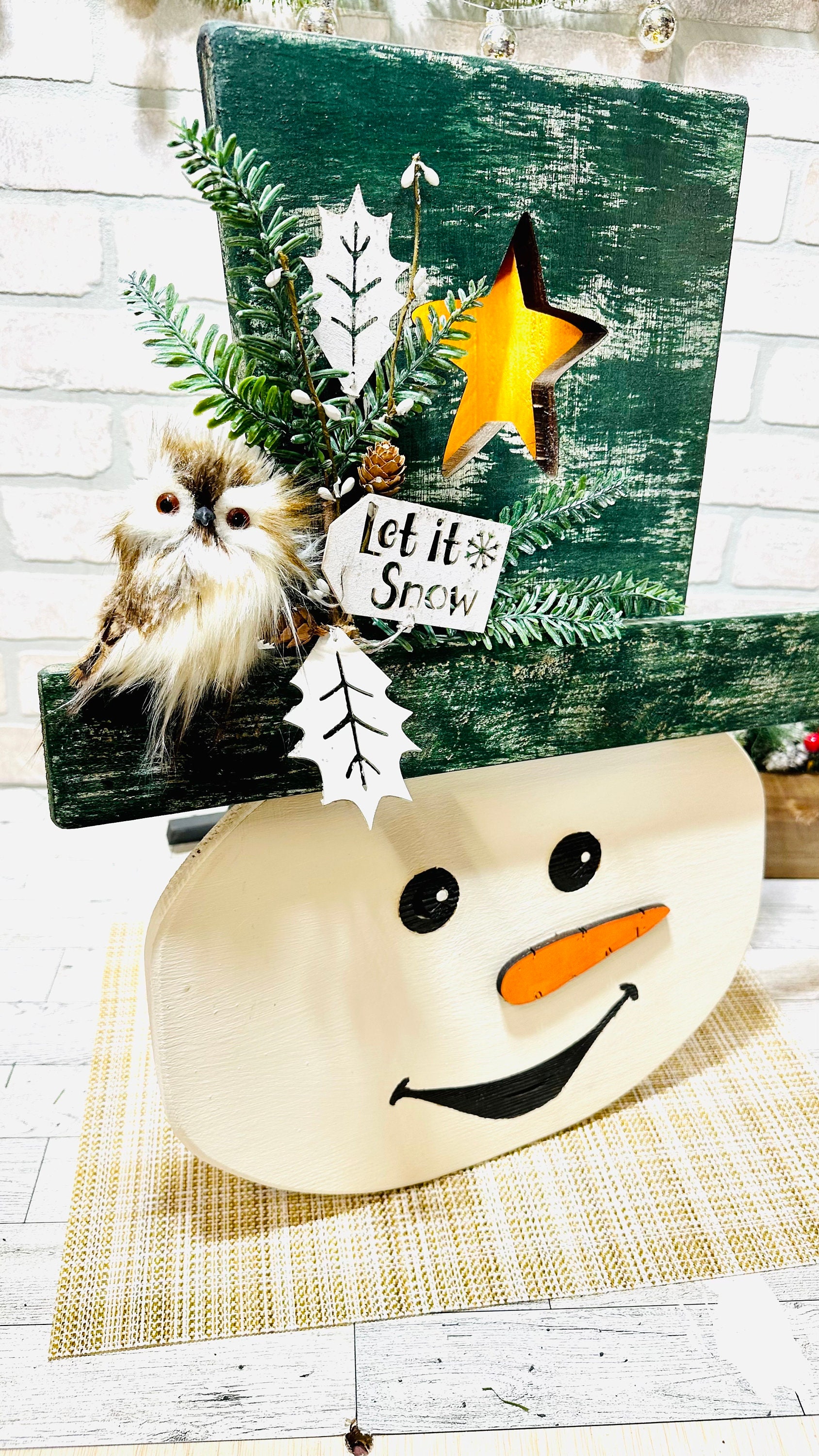 Solar Light up Snowman - Etsy