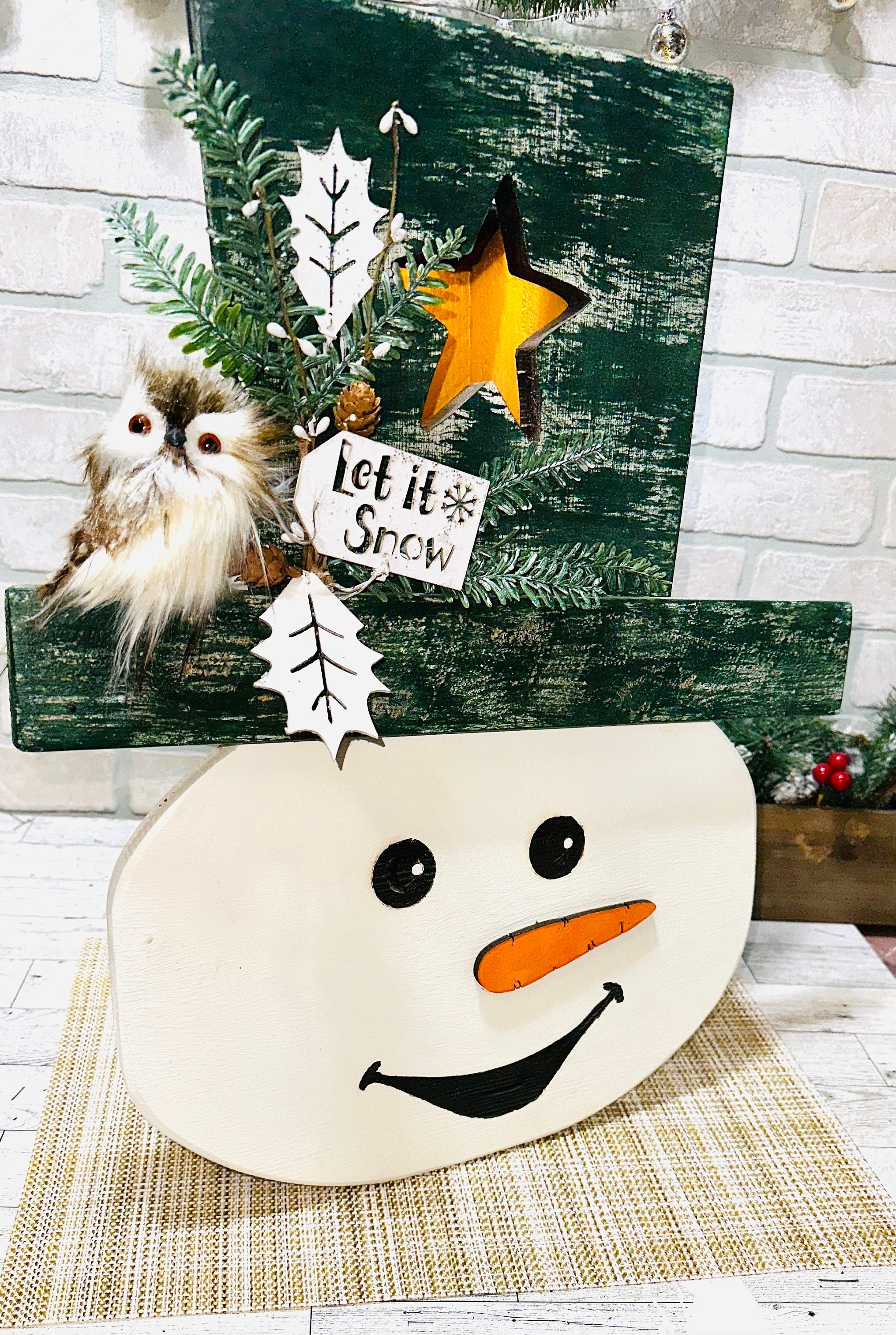 Solar Light up Snowman - Etsy