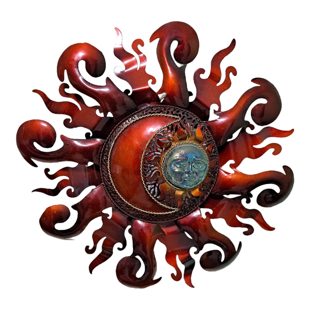 Metal Sheet Sun Wall Art Light - Etsy