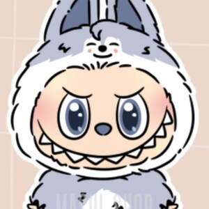 Skzoo Labubu Sticker, Wolfchan Leebit Dweakki Jiniret Puppy M Bbokari ...