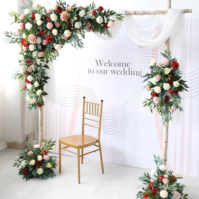Greenery Arch Wedding Arch Flower Arch Swag Spring Wedding - Etsy