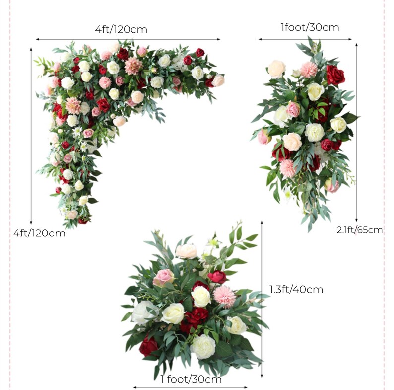 Greenery Arch Wedding Arch Flower Arch Swag Spring Wedding - Etsy