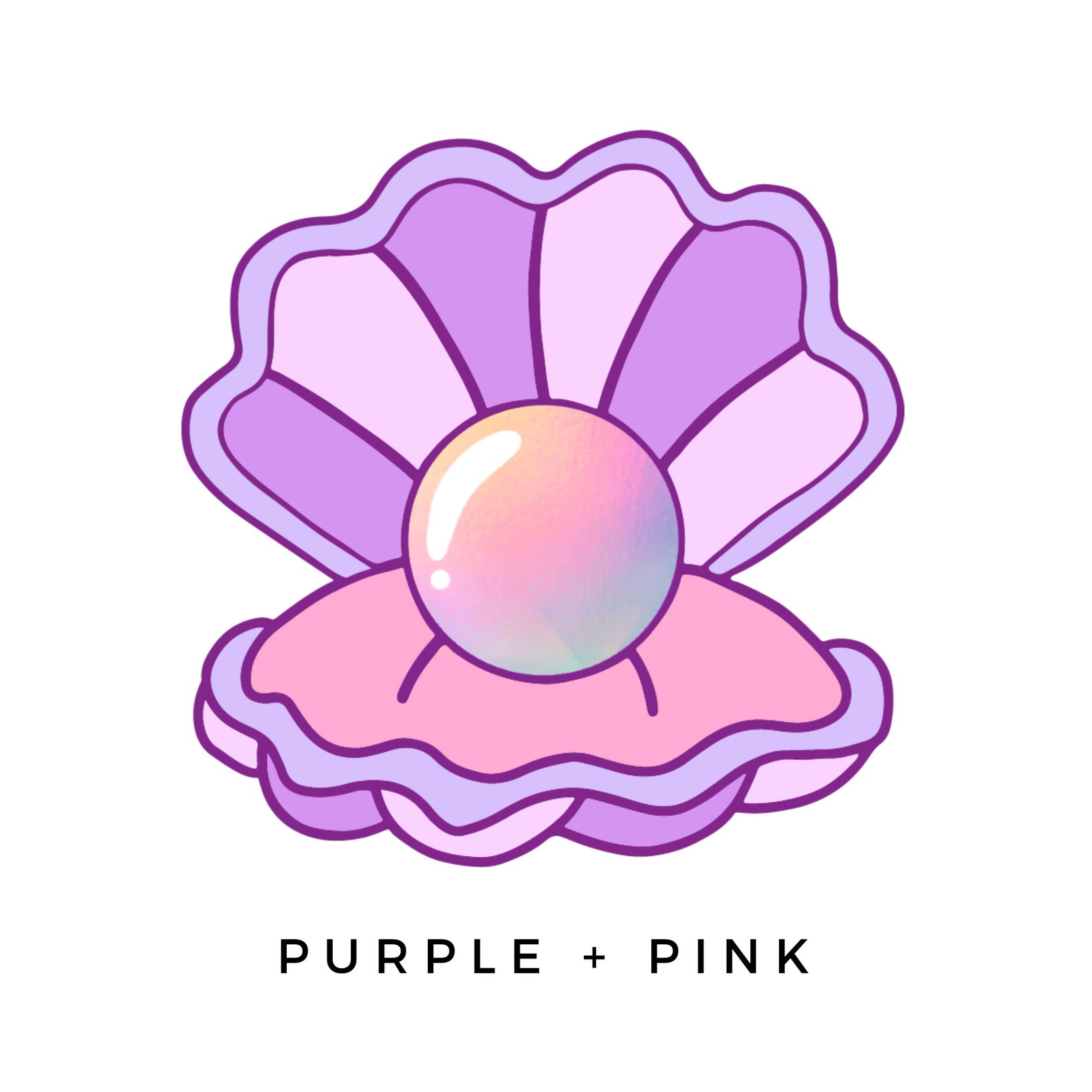Pearl Seashell Sticker - Etsy