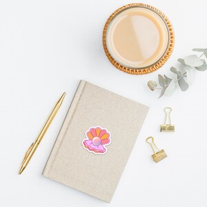 Pearl Seashell Sticker - Etsy