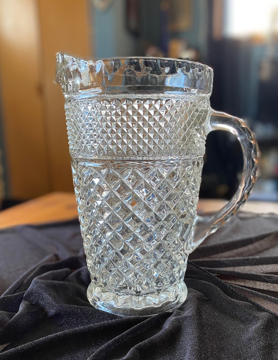 Vintage Anchor Hocking Wexford Pattern Water Pitcher - Etsy