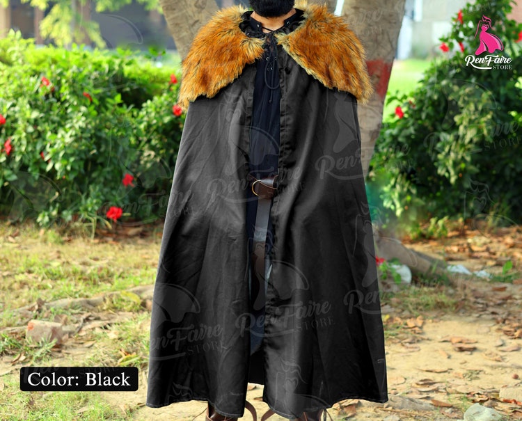 free and fast delivery Renaissance Fair Viking Wizard Cloak, Medieval ...