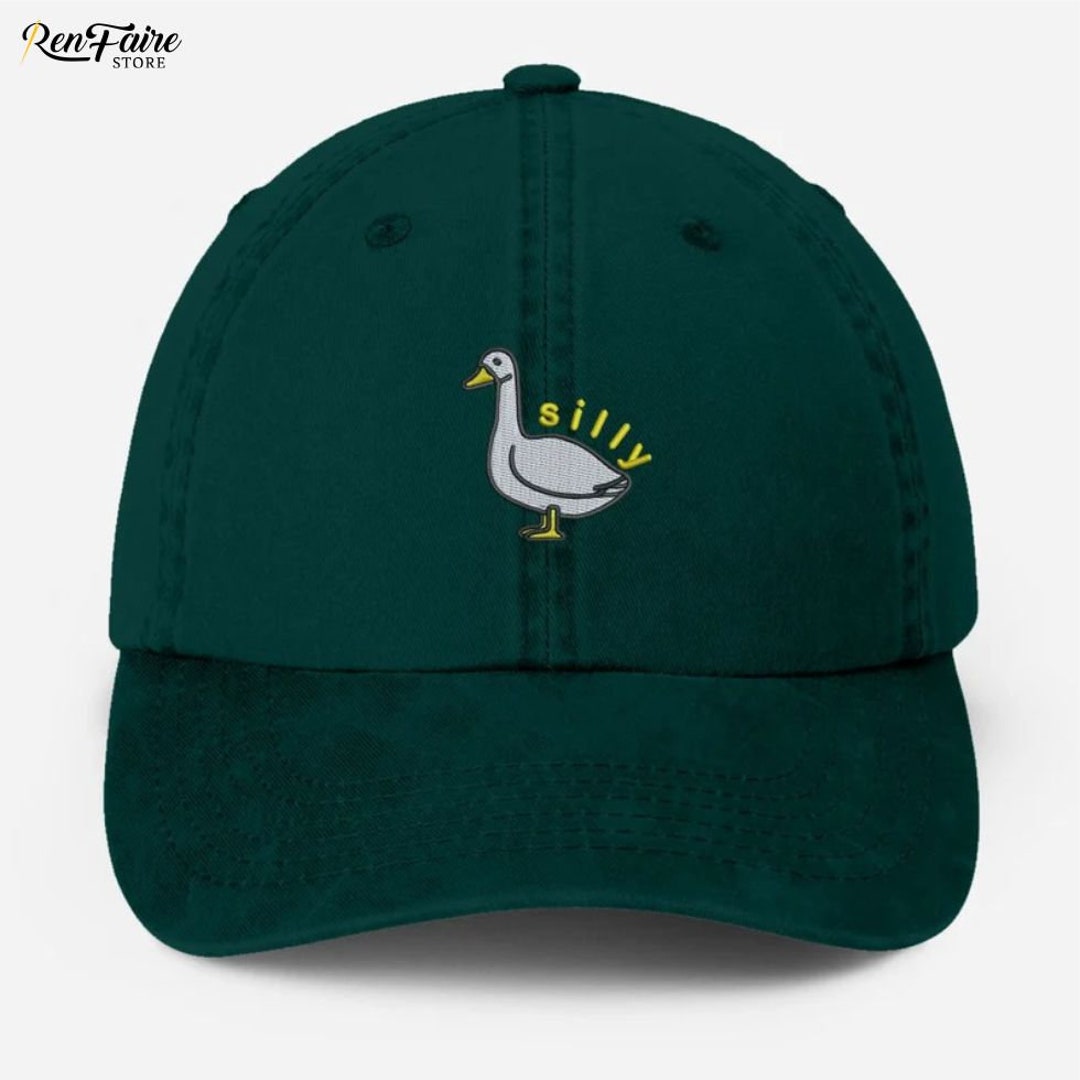 Silly Goose Embroidered Cap, Funny Lazy Duck Summer Hat, Couple ...