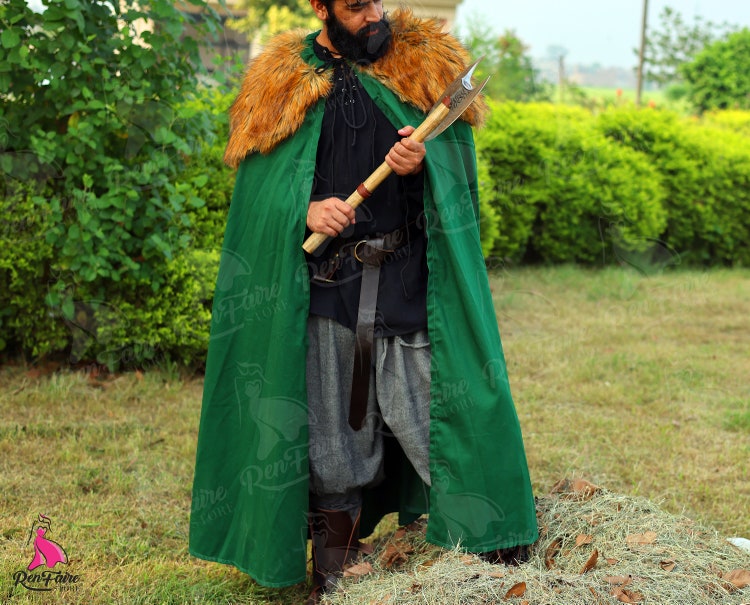 free and fast delivery Renaissance Fair Viking Wizard Cloak, Medieval ...
