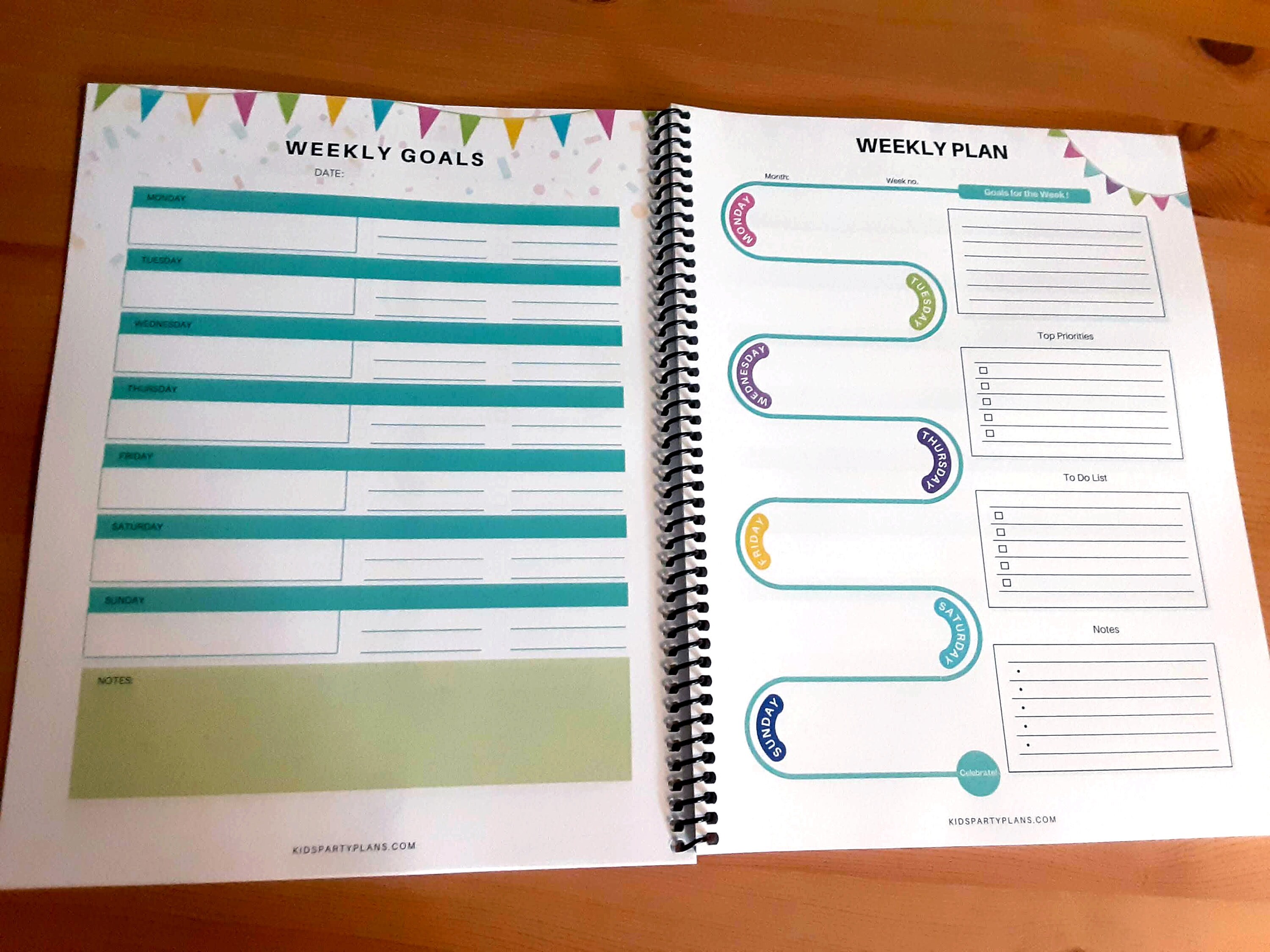 Best Day Ever Party Planning Notebook: Spiral Bound Printed Birthday ...