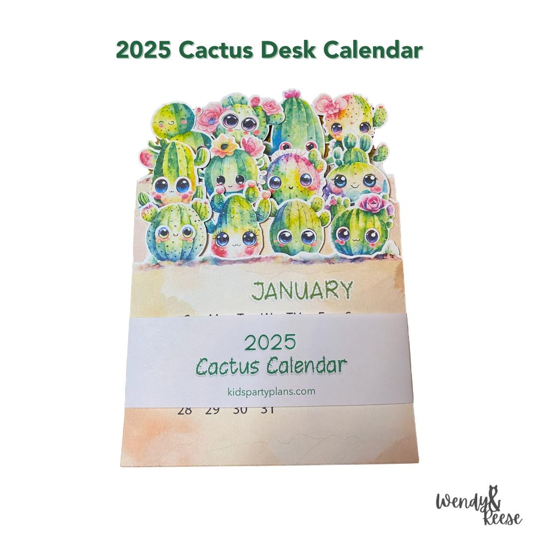 2025 Cactus Garden Desk Calendar - Etsy