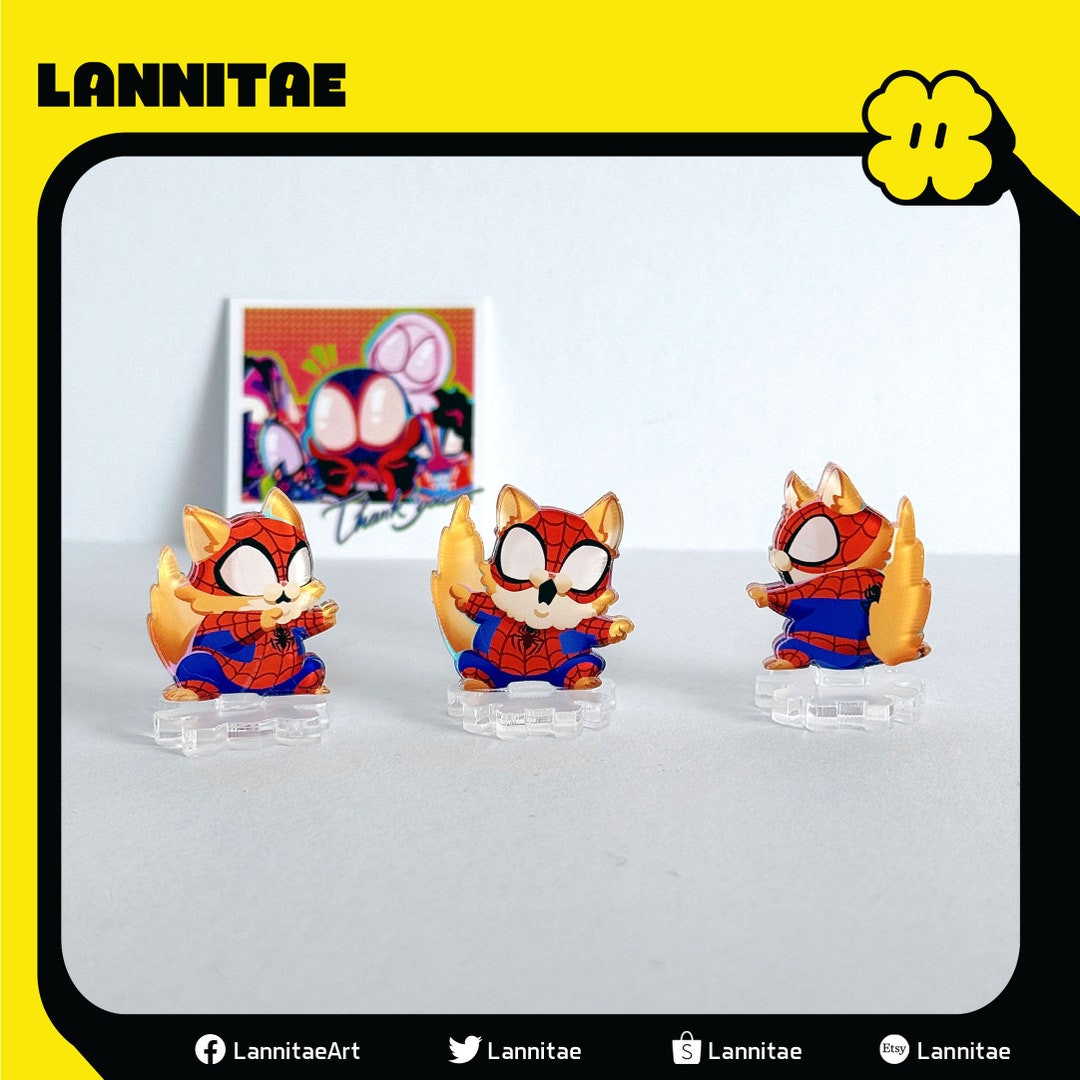 3cm Mini-spiders Acrylic Standee - Across the Spider Verse – Spider-mew ...
