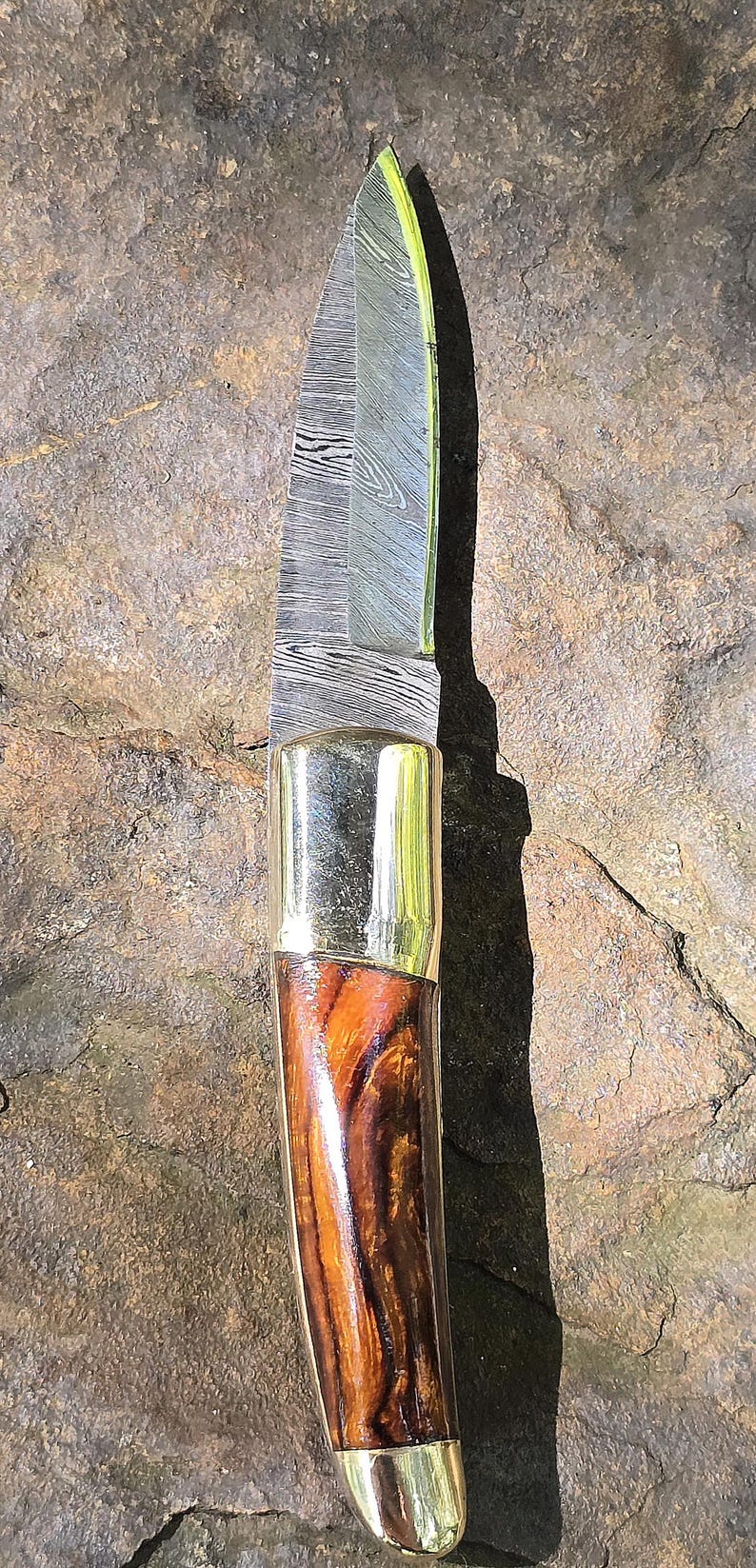 Mini Arizona Ironwood Damascus Steel Folding Knife (2) - Etsy