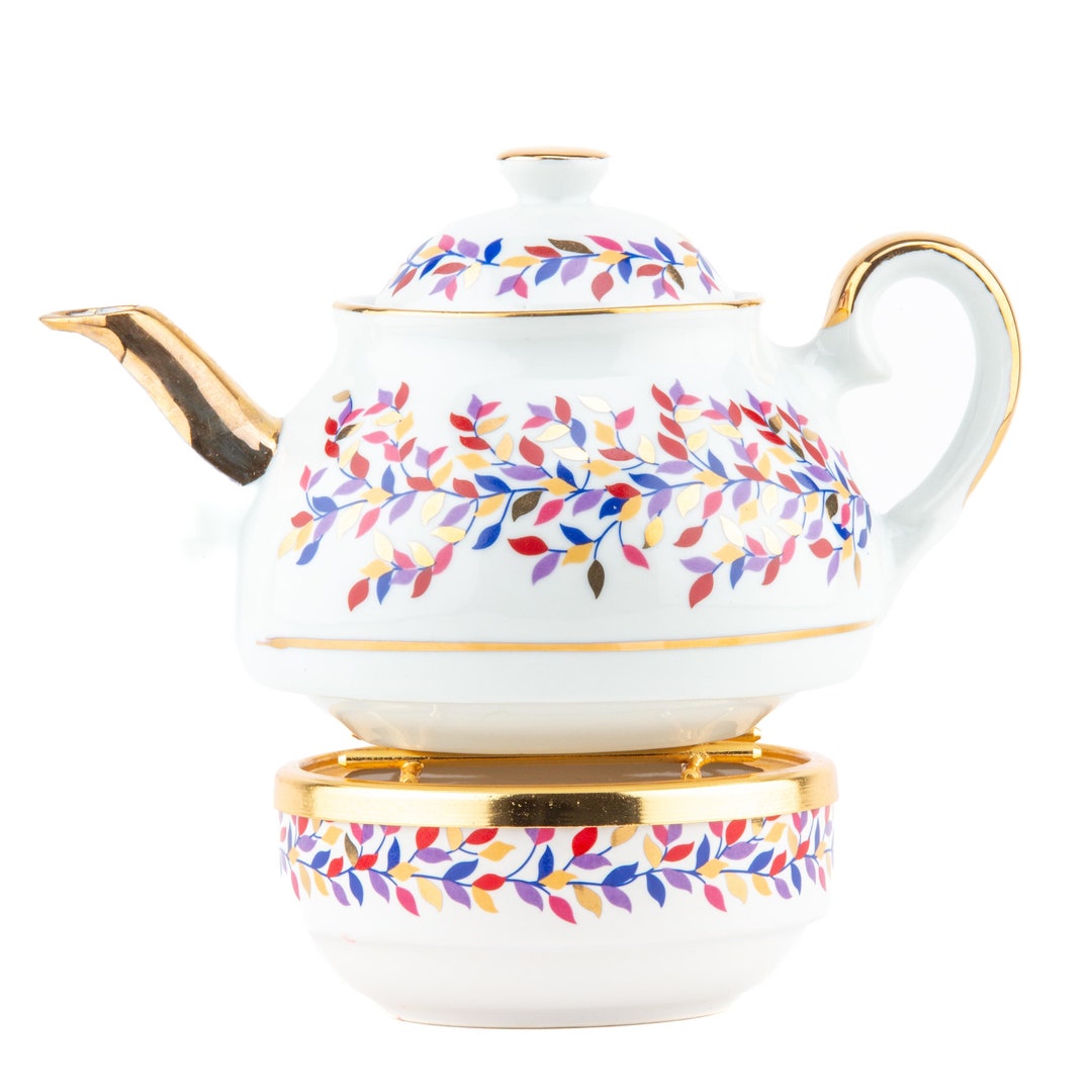 Ivy Teapot + Pedestal - Etsy