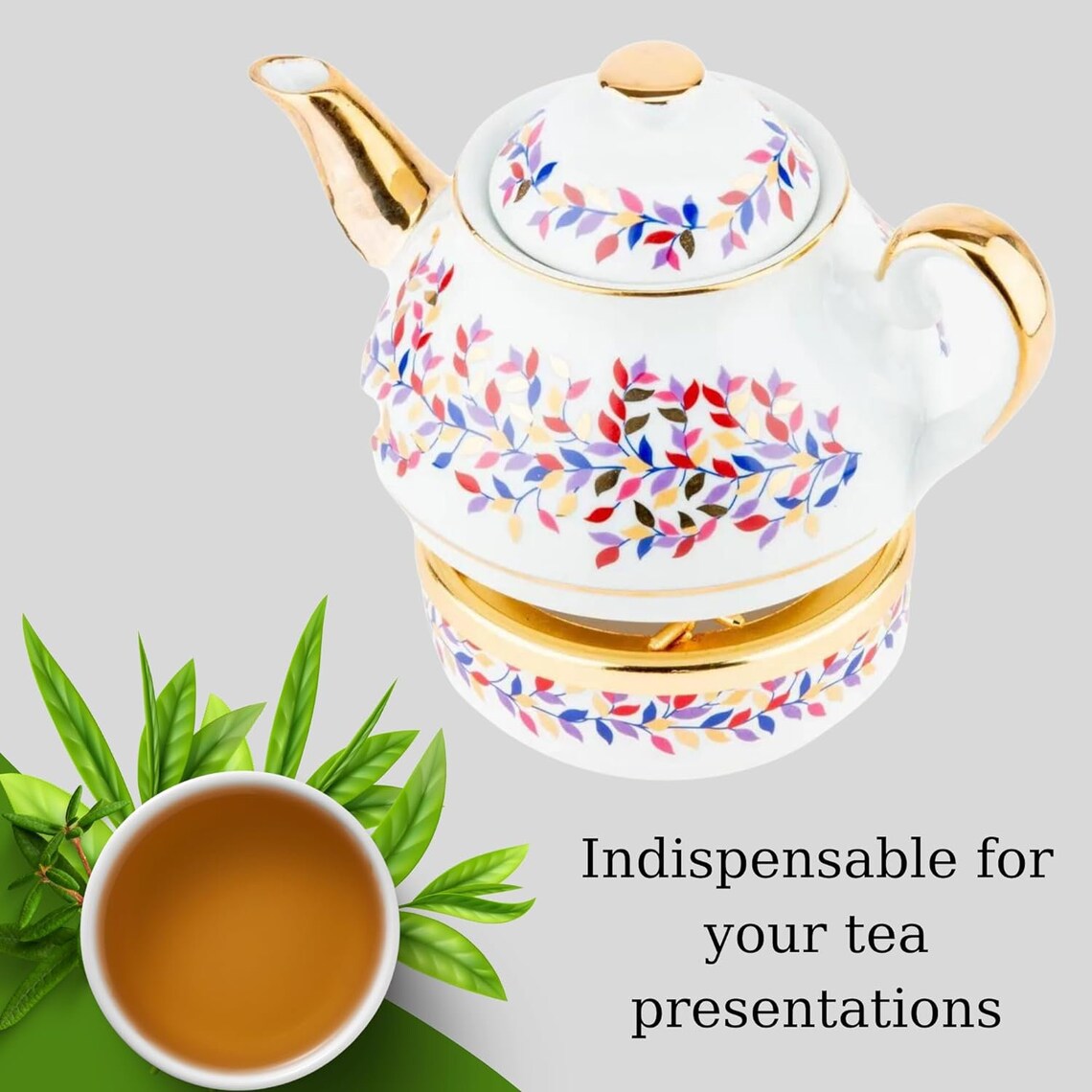 Ivy Teapot + Pedestal - Etsy