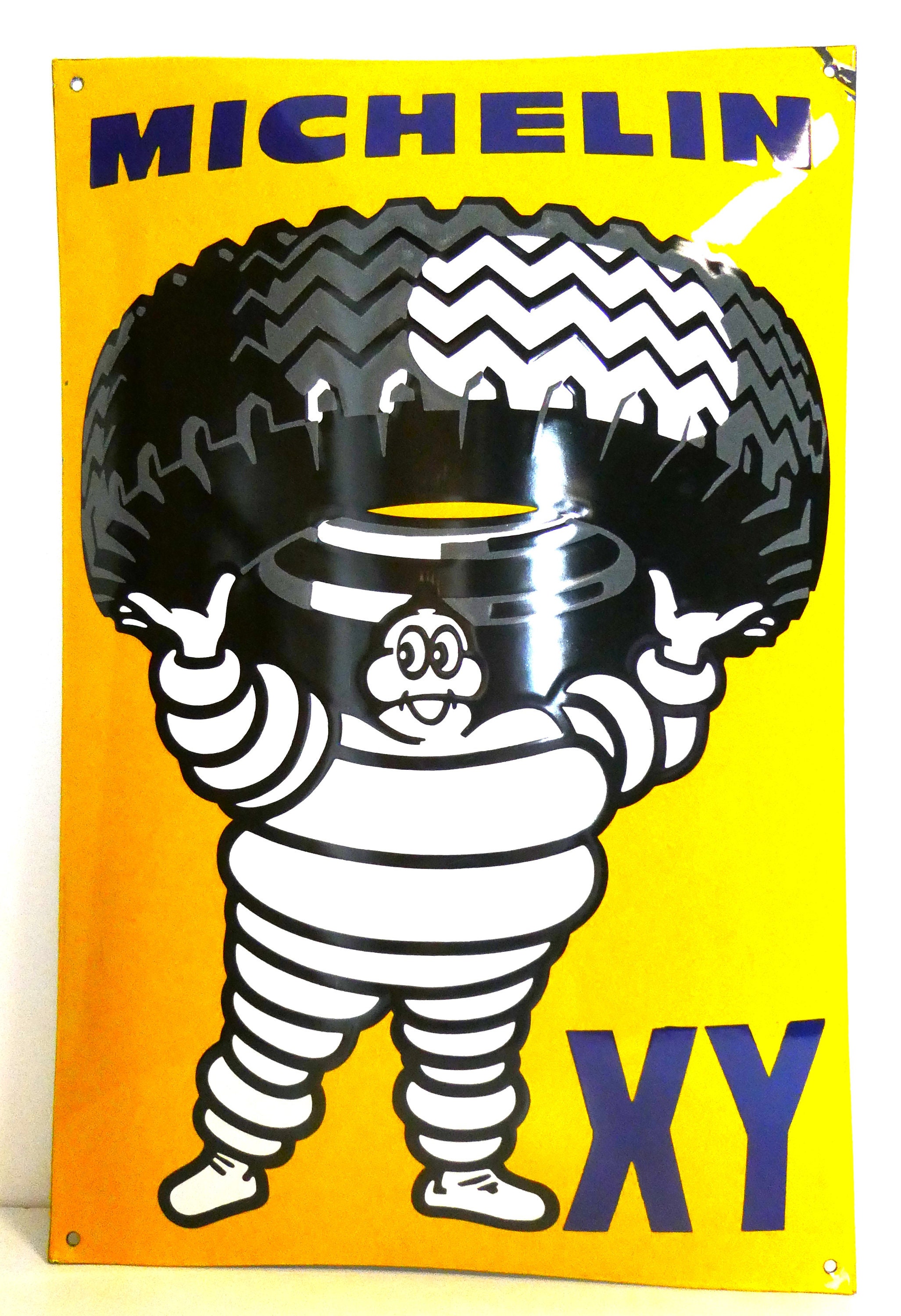 Old MICHELIN Enamel Plaque - Etsy