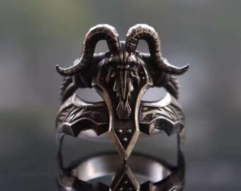 Sterling Shake Hands With the Devil Ring - Etsy