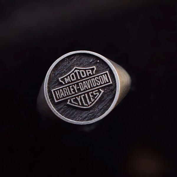 Harley Davidson Ring - Etsy