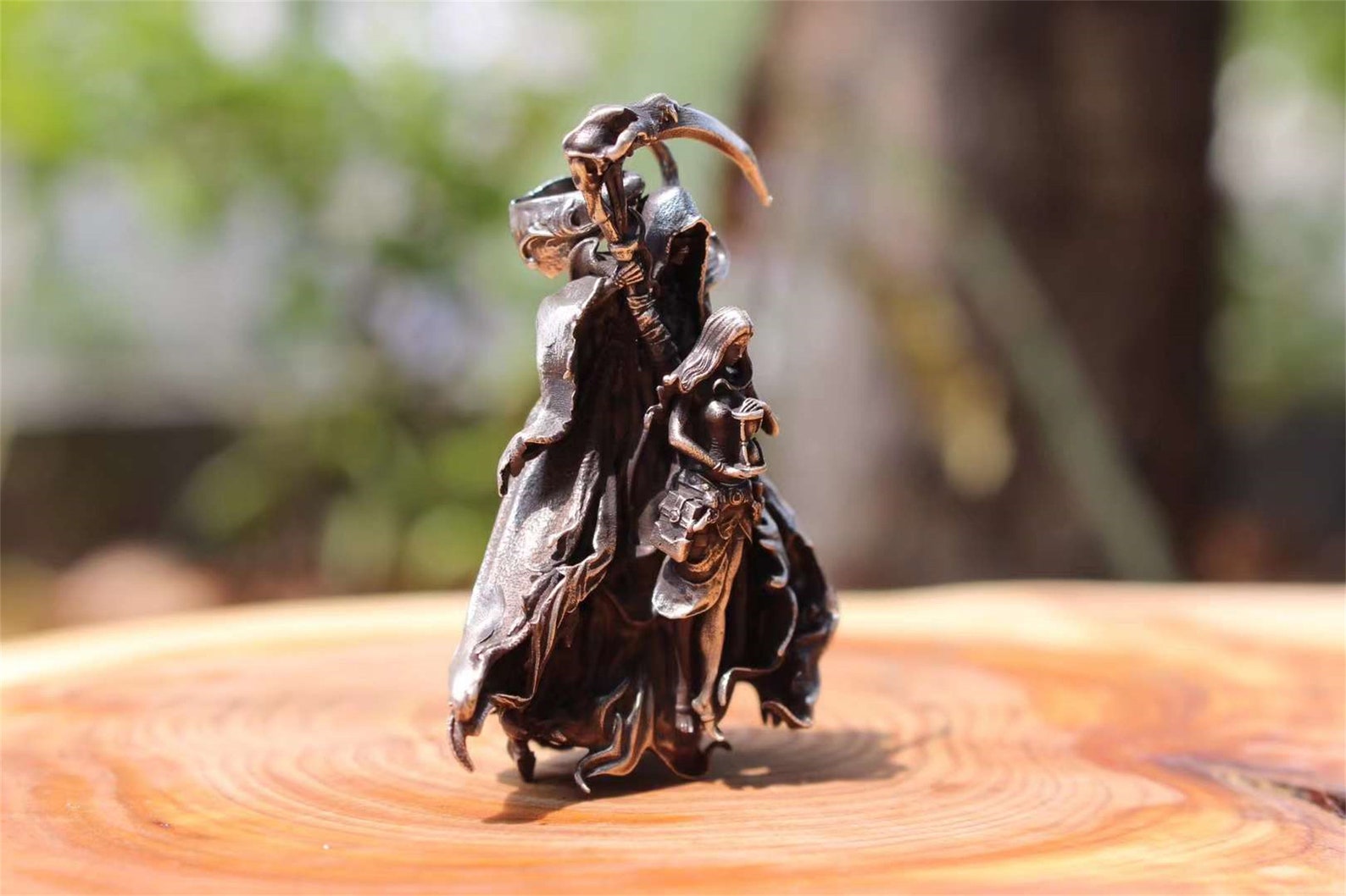 Nether Guardian Necklace Pendant, Retro 925 Sterling Silver Death ...