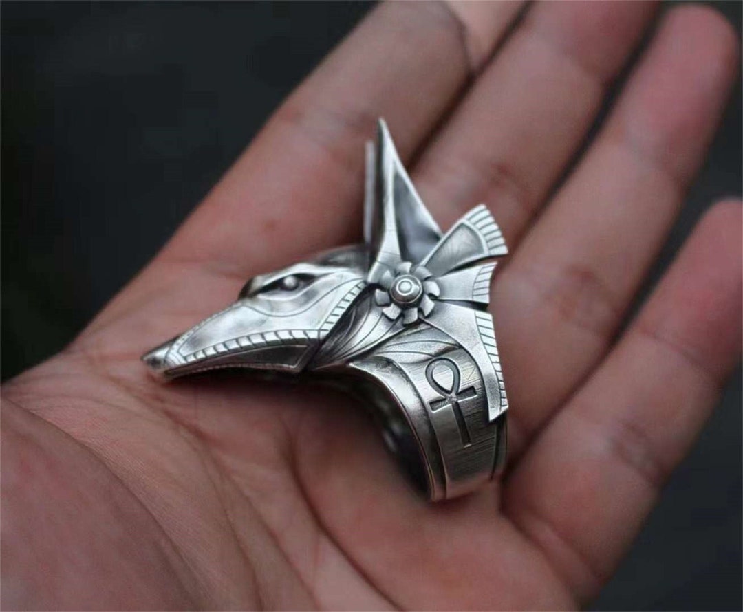 Anubis Rings, Custom Size 925 Sterling Silver Anubis Rings ...