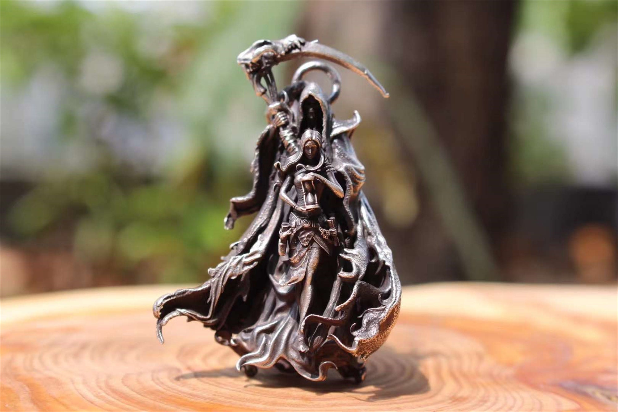 Nether Guardian Necklace Pendant, Retro 925 Sterling Silver Death ...