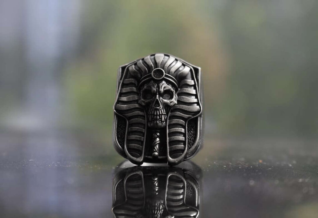 Egyptian Pharaoh Ring, Men's 925 Sterling Silver Ring - Etsy