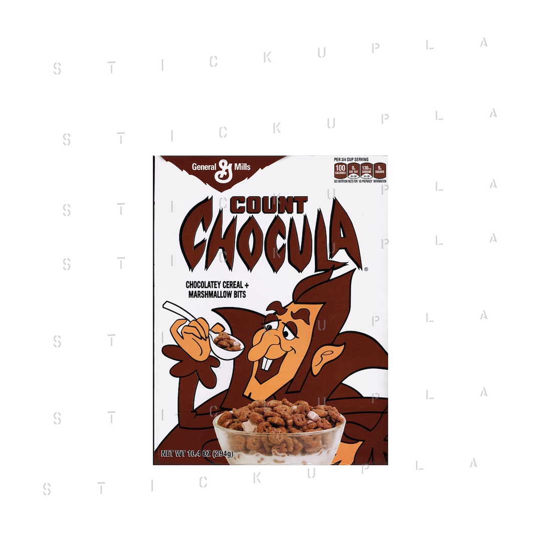 Count Chocula Cereal Box Vintage Americana Sticker - Etsy