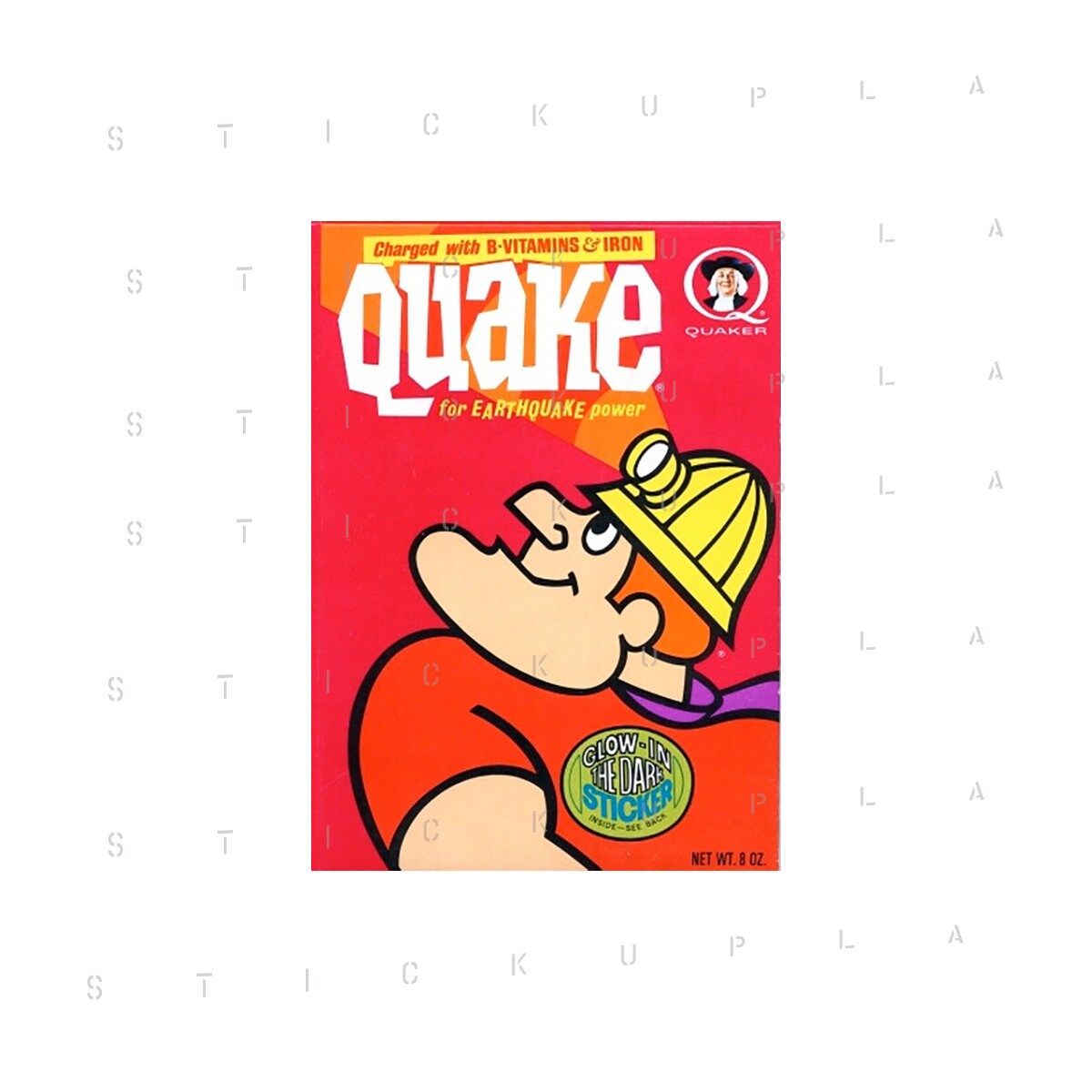 Quake Cereal Box Vintage Americana Sticker - Etsy