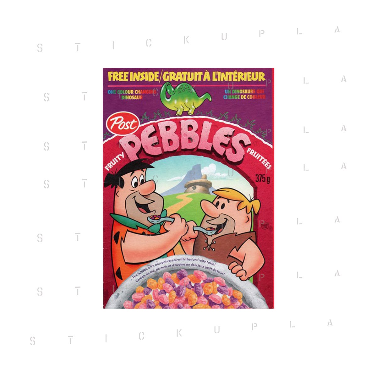 Fruity Pebbles Cereal Box Vintage Americana Sticker - Etsy