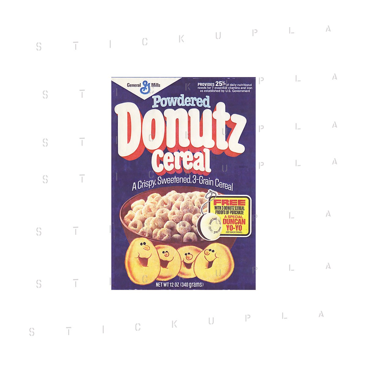 Back Of Life Cereal Box