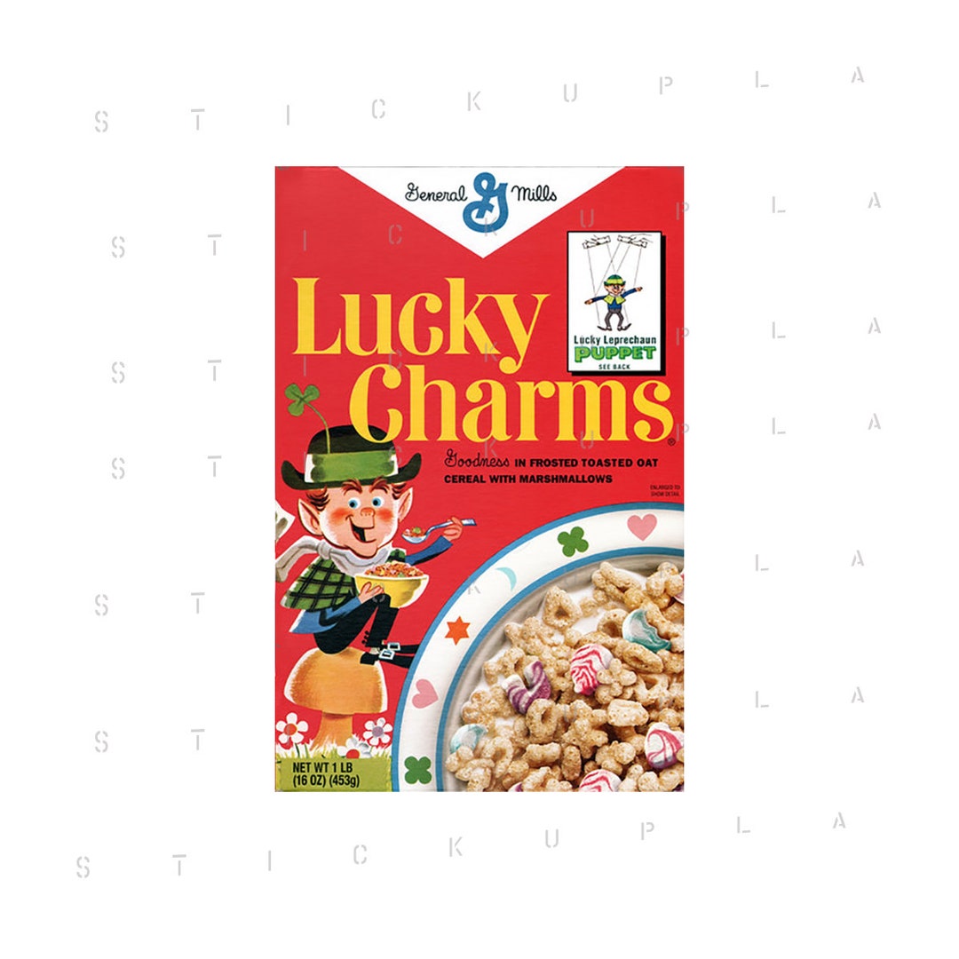 Lucky Charms Cereal Box Vintage Americana Sticker - Etsy