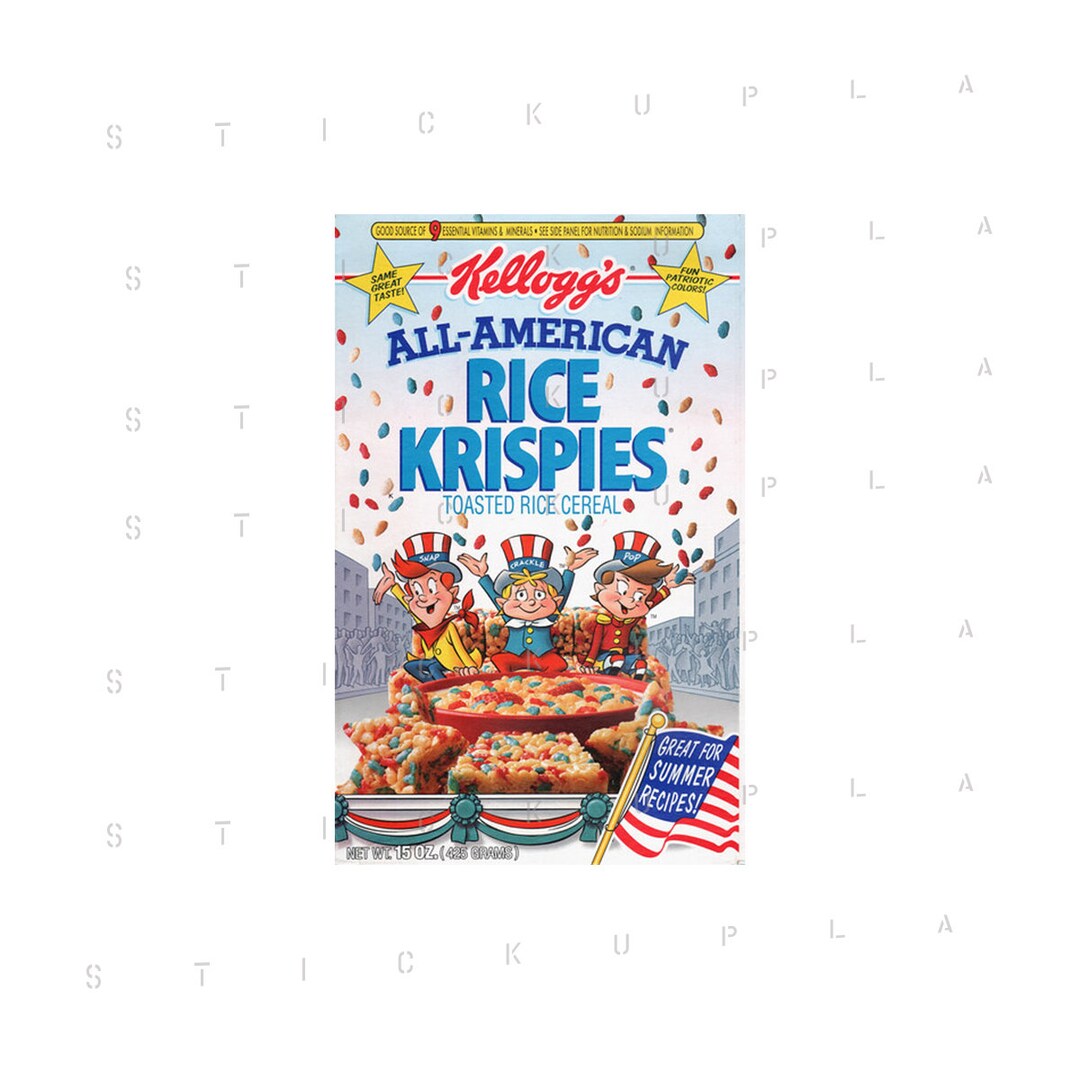 All American Rice Krispies Cereal Box Vintage Americana - Etsy