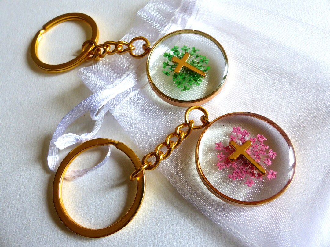 Resin Cross Key Ring - Religious Jewelry - Religious Gifts - Resin ...