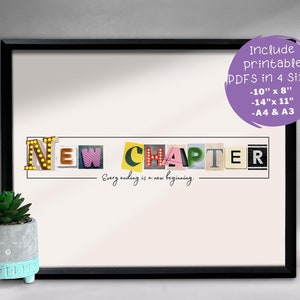 Personalized Canva Leaving Farewell Gift - New Chapter, Message Poster ...