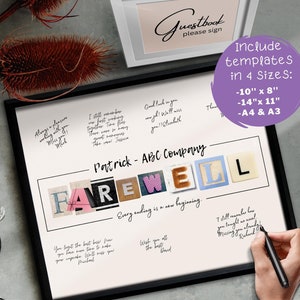 Personalized Canva Leaving Farewell Gift, Message Poster, Every Ending ...