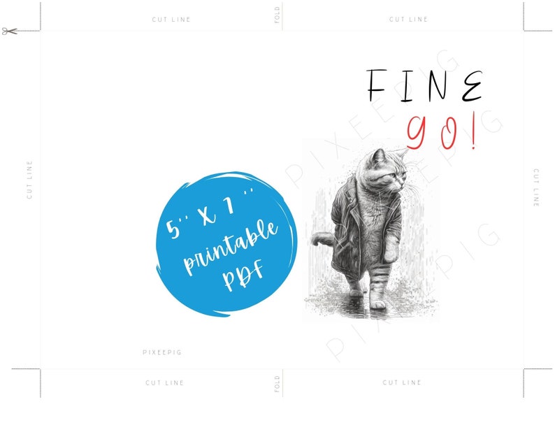 Printable Canva Leaving Card FINE GO for Coworker or Boss - Etsy