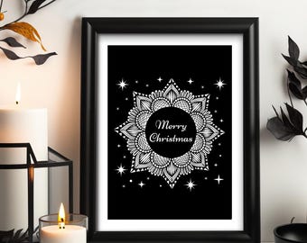 Merry Christmas - Digital Print - Etsy