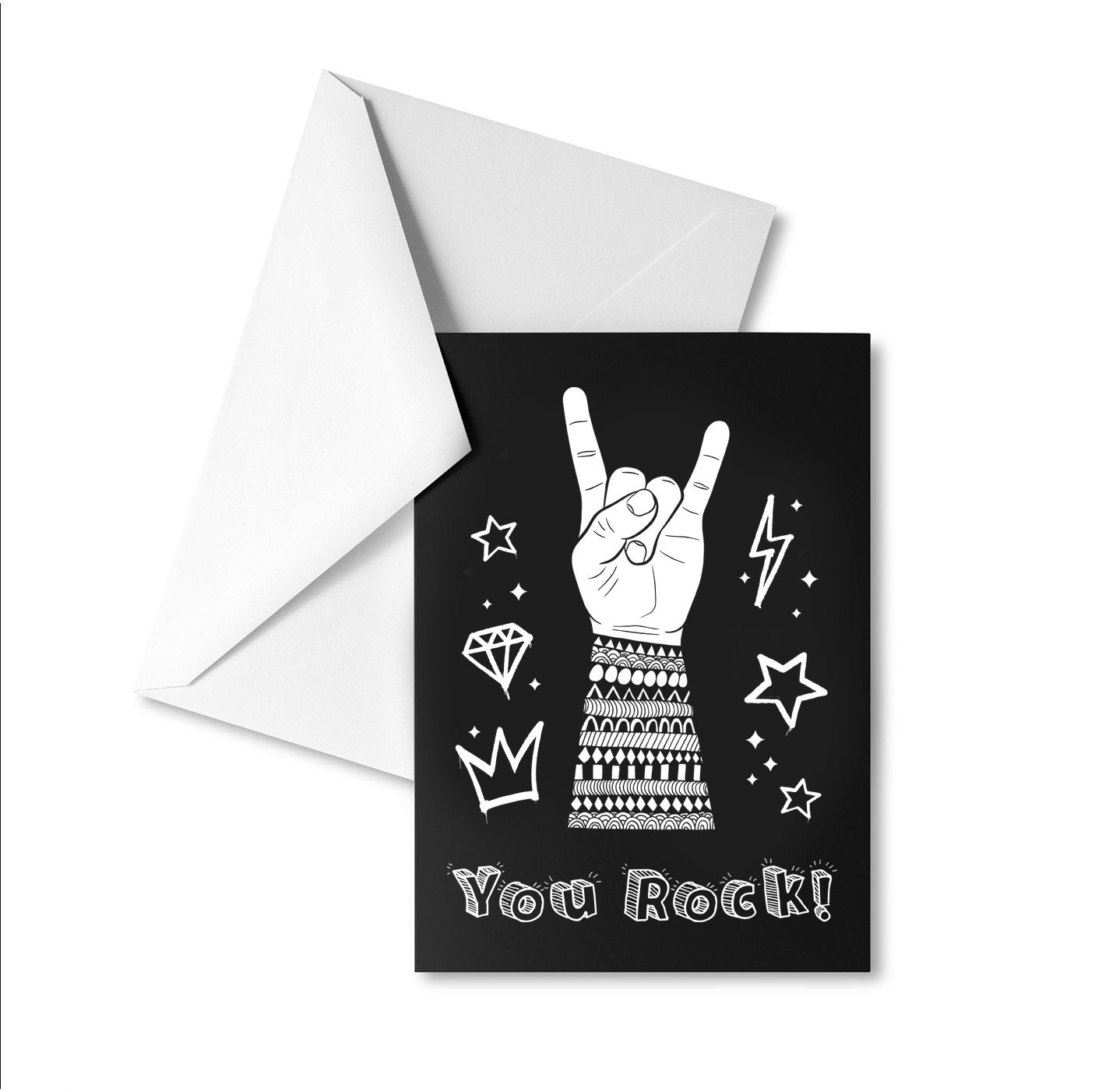 Digital File You Rock SVG PDF AI Png Jpg Cool - Etsy