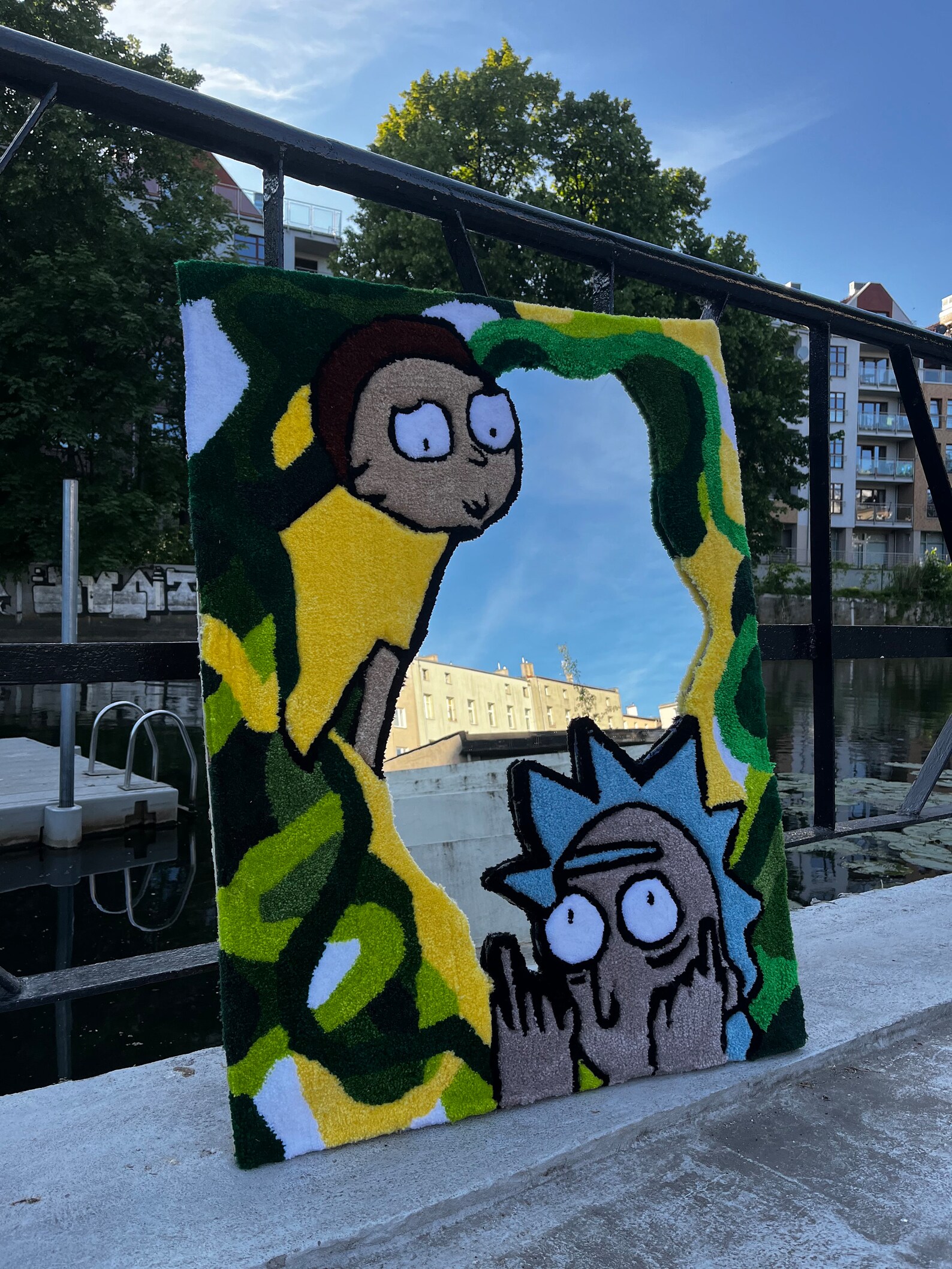 Rick and Morty Rug Mirror - Etsy