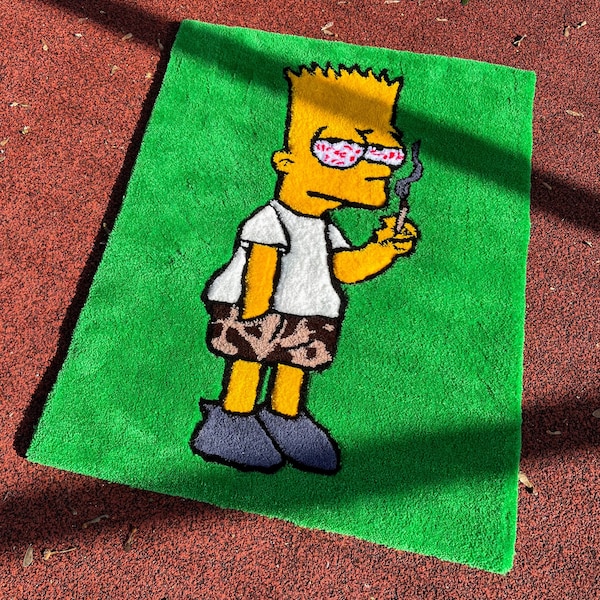Bart Simpson Rug - Etsy