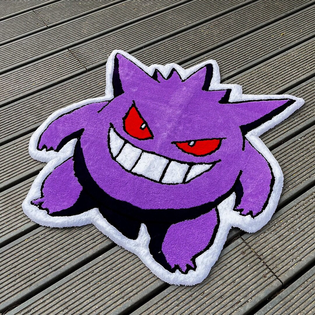 Fluffy Gengar Pokemon Rug - Etsy