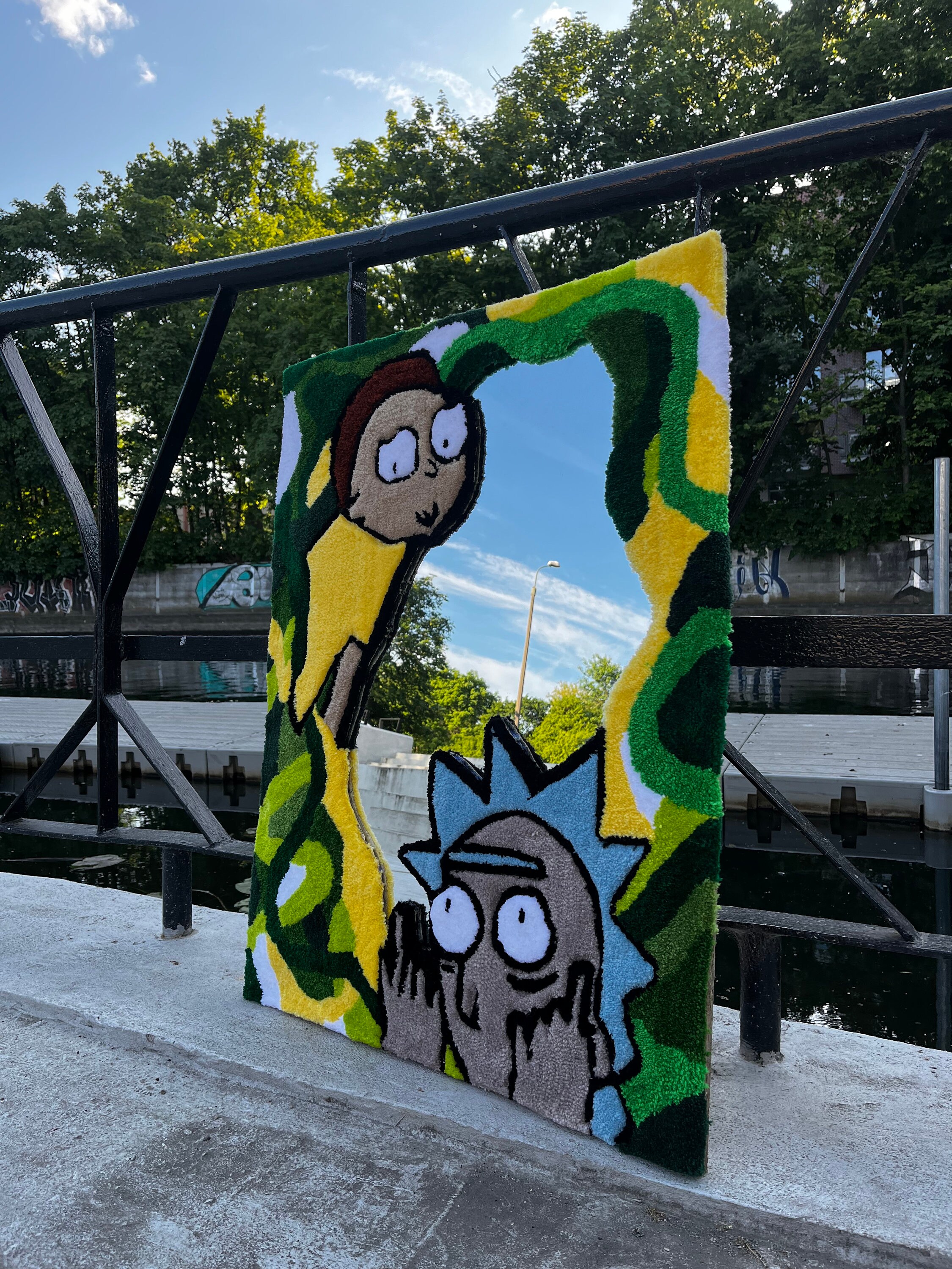 Rick and Morty Rug Mirror - Etsy