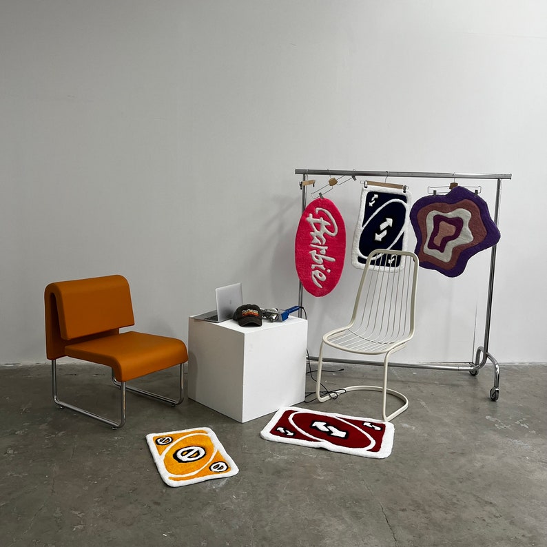 Uno Block Card Custom Rug - Etsy