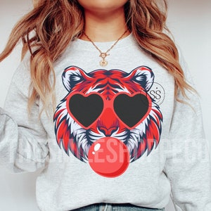 Tiger Blowing Bubble Png Tiger PNG Tigers Mascot Preppy PNG Preppy ...