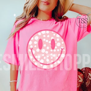 Preppy Smile Face Png Distressed Smile Face PDF Pink Smile Face Leopard ...