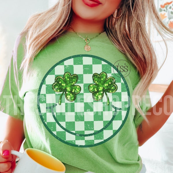 Shamrock Smiley Face - Etsy