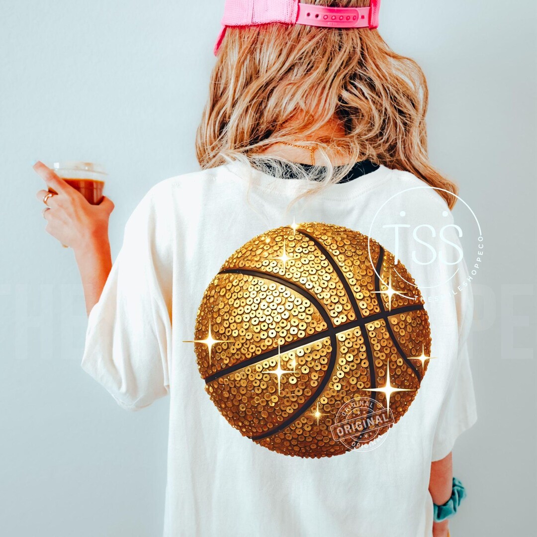 Basketball Png Gold Glittery Sequin Basketball Gameday Discobasketball Mom Png Basketball Mama ...