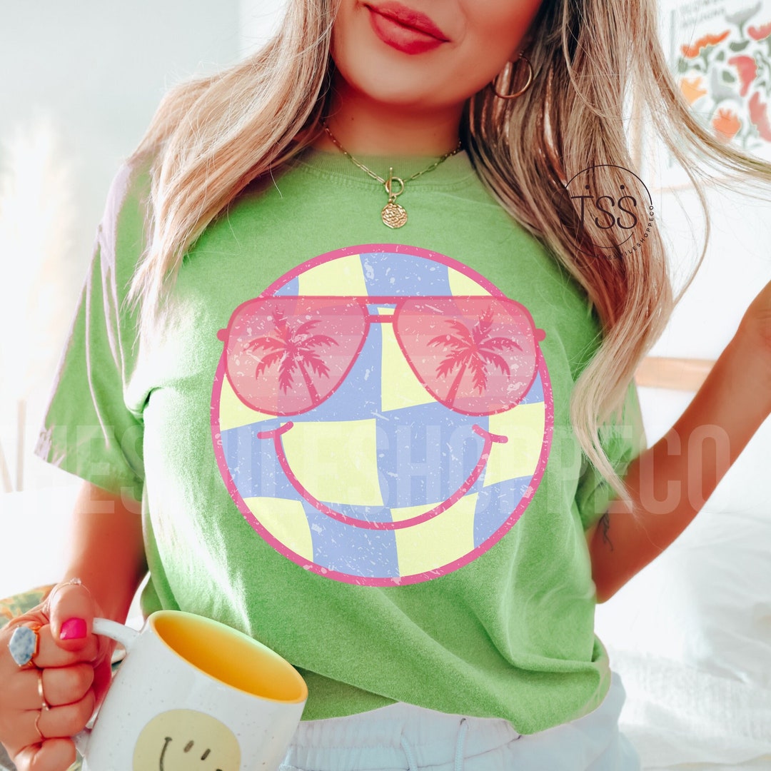 Distressed Smile Beach Vibes Png Summer Png Aviator Sunglasses ...