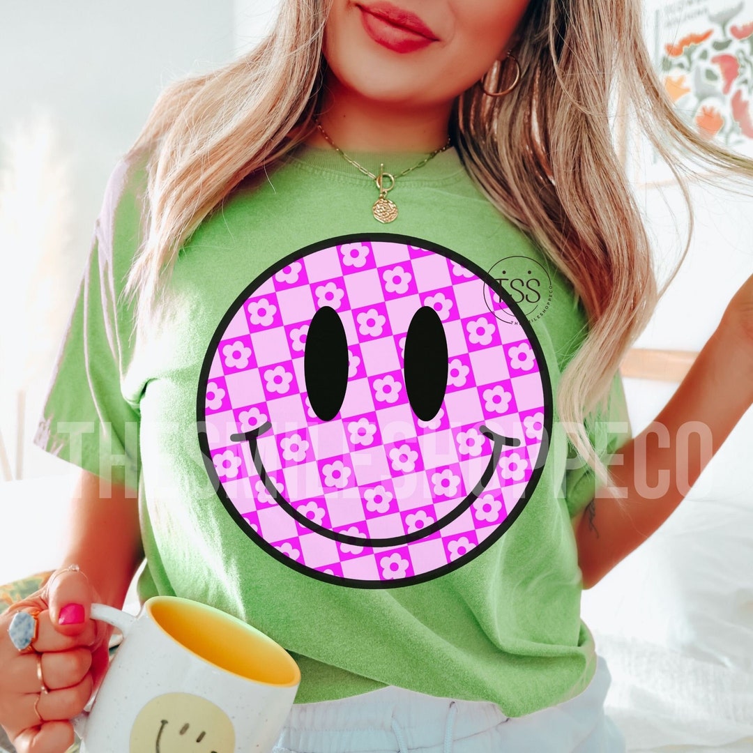 Daisy Smile Png Floral Smile Face Distressed Smile Simple Flower Smiley ...